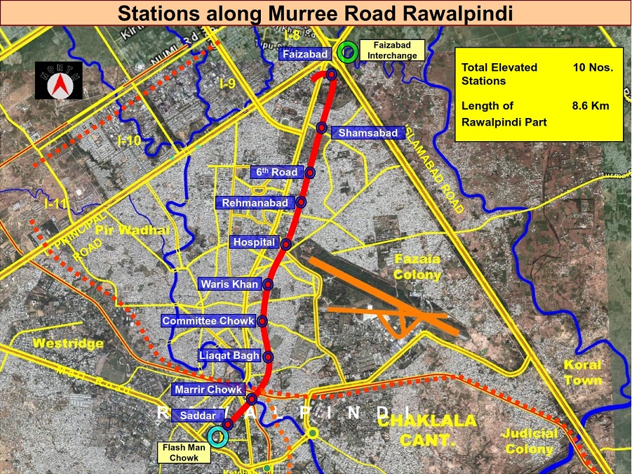 Metro Bus Rawalpindi Islamabad Route Map Stations Images